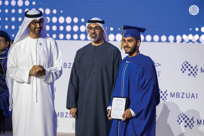 Khaled bin Mohamed bin Zayed attends Mohamed bin Zayed University of Artificial Intelligence ...